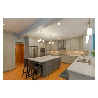 Cabinets are Omega Cabinetry. Door style is Renner & cabinet color is ...