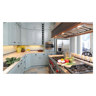 CAESAR STONE - Transitional - Kitchen - New York - by Kabinet King USA ...