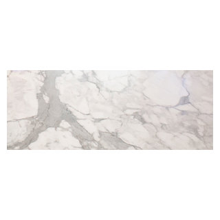 Calacatta Extra Marble Kitchen Countertops and Island - Transitional ...