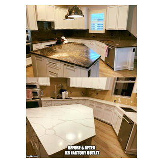 Calacatta Phoenix Quartz_3 - Modern - Kitchen - Tampa - by KB Factory ...