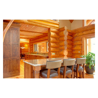 Canmore - Rustic - Kitchen - Calgary - by Bow Valley Kitchens Ltd. | Houzz