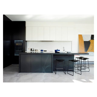 Canny Architecture Designed Home in Kew - Contemporary - Kitchen ...