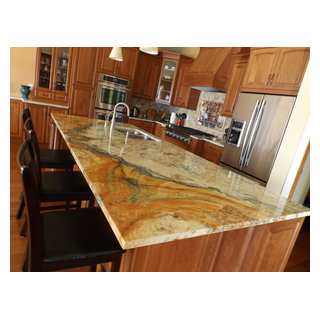 Carpe Diem granite - Mediterranean - Kitchen - Vancouver - by Design ...