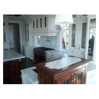 Carrara marble - Traditional - Kitchen - New York - by La Pietra Tile ...