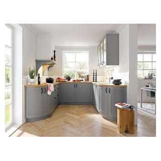 Casa Agate Grey Silk Gloss - Transitional - Kitchen - Surrey - by NJK ...
