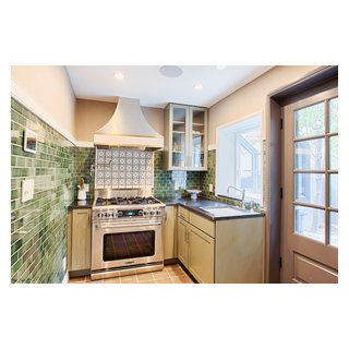 Center City Philadelphia Row Home Kitchen - Contemporary - Kitchen ...