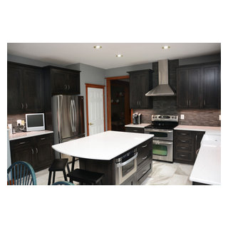 Chantilly, VA White Quartz Kitchen Countertops - Modern - Kitchen - DC ...