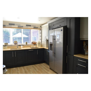 Charcoal and Chalk painted Shaker Style - Contemporary - Kitchen ...