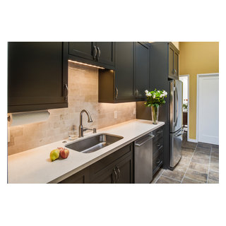 Charcoal Galley Kitchen- Designed By Jane Regan - Modern - Kitchen ...