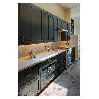 Charcoal Galley Kitchen- Designed By Jane Regan - Modern - Kitchen ...