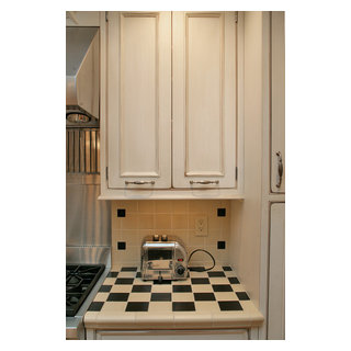 Checkerboard tile counter-top - Traditional - Kitchen - DC Metro - by ...