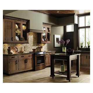 Cherry Inset Kitchen Cabinets - Transitional - Kitchen - Denver - by ...