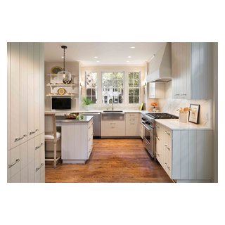 Chevy Chase Kitchen with Custom Grooved Cabinets - Transitional ...