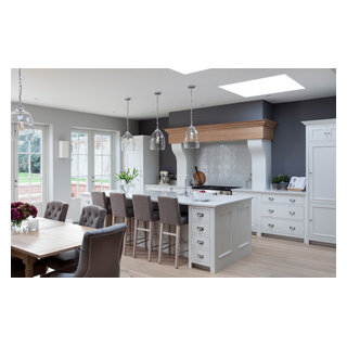 Chic White & French Grey Kitchen - Traditional - Kitchen - Dublin - by ...