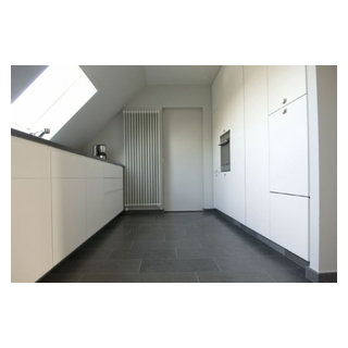 Classic Basalt Tile Honed Stoneskin Mosaic - Contemporain - Cuisine ...