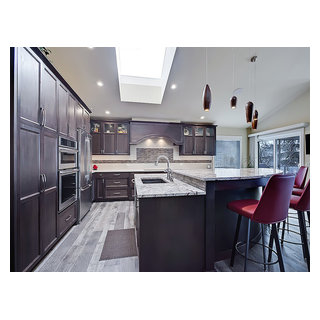 Classic Kitchen Reno with Live edge Counters - Traditional - Kitchen ...