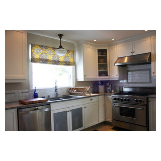 Cloud White Shaker for a Chef - Eclectic - Kitchen - Other - by Jessica ...