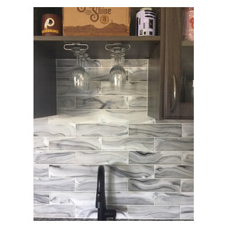 Cloudy Splash! - Transitional - Kitchen - Raleigh - by Traditions In ...