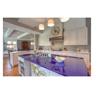 Cobalt Blue Pyrolave Countertop - Modern - Kitchen - Houston - by ...