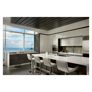 CODE/WAY High Gloss Reflect White & Dark Ash Wood Veener Remodel in ...