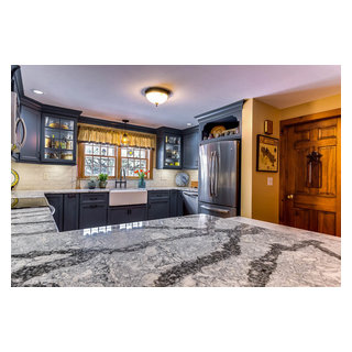 Colonial Blue Kitchen - Traditional - Kitchen - Bridgeport - by Kitchen ...