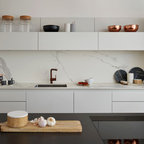 White matt kitchens - Contemporary - Kitchen - London - by LWK London ...