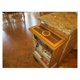 Compass Rose Inlay Countertop - Craftsman - Kitchen - Atlanta - by ...