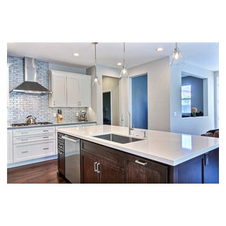 Kitchen Island & Stovetop After - Gong - Modern - Kitchen - San ...