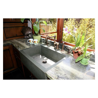 Concrete Farm Sink - Eclectic - Kitchen - San Francisco - by Urbana ...
