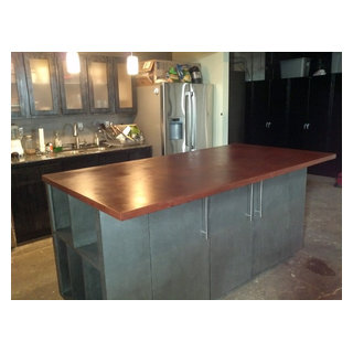 Concrete Kitchen Countertops - Industrial - Kitchen - Tampa - by ...