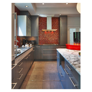 Contemporary Colorful Kitchen - Contemporary - Kitchen - DC Metro - by ...