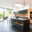 Contemporary Kitchen with an Island - Wimbledon, London - Contemporary ...