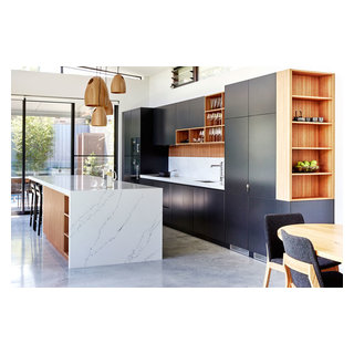 Contemporary Kitchen with Warm Timber Accents - Contemporary - Kitchen ...