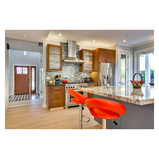 Contemporary Prairie Style Addition + Remodel - Contemporary - Kitchen ...