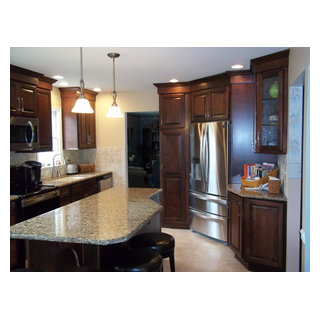 Corner Refrigerator Kitchen Renovation - Traditional - Kitchen ...