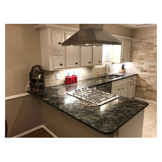 Cosmic Black Granite Kitchen - Traditional - Kitchen - Houston - by ...