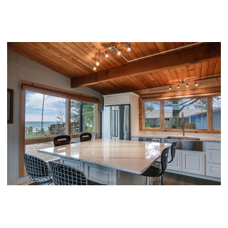 Cottage Addition & Remodel on Lake Michigan - Contemporary - Kitchen ...