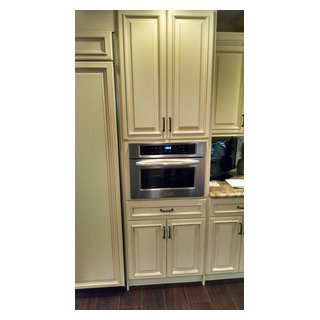 Counter Height Microwave Built in - Transitional - Kitchen - New York ...