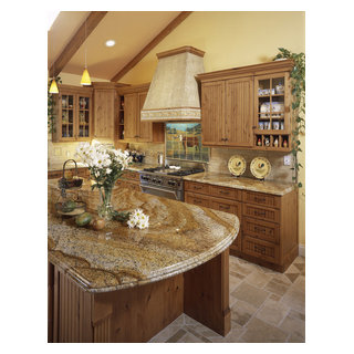 Cow Tile Mural in Country Kitchen - Traditional - Kitchen - Austin - by ...