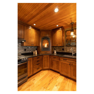 Cozy Modern Adirondack Kitchen - Rustic - Kitchen - Burlington - by ...