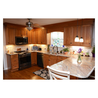 Crownsville, MD Colorful Granite Kitchen Countertops - Traditional ...