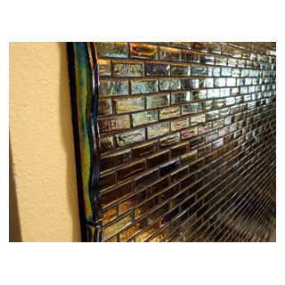 Crystal Tiles Backlit, Kitchen Backsplash - Contemporary - Kitchen ...