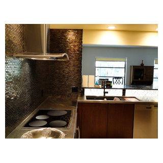 Crystal Tiles Backlit, Kitchen Backsplash - Contemporary - Kitchen ...