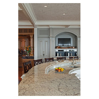 Curved Kitchen Backsplash - Traditional - Kitchen - Portland Maine - by ...