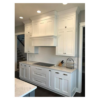 Custom Amish and Waypoint Cabinetry- Extra White and Custom Gray Color ...