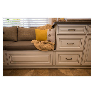 Custom Built In Bench Seating - Transitional - Kitchen - Orange County ...