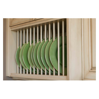 Custom Built-In Plate Rack - Traditional - Kitchen - Calgary - by ...