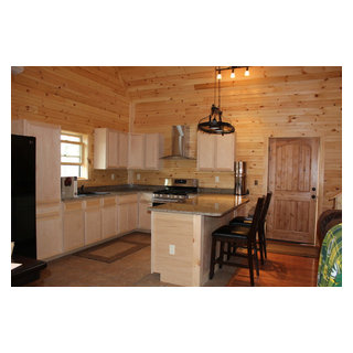 Custom built red oak cabinets - Rustic - Kitchen - DC Metro - by Fine ...