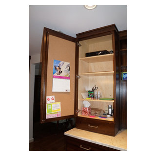Custom Bulletin Board inside Cabinet - Contemporary - Kitchen - Boston ...