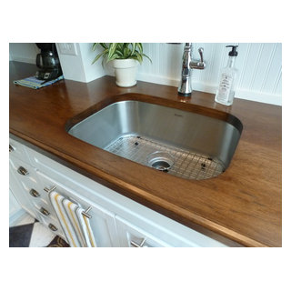 Custom Hickory Wood Countertops - Craftsman - Kitchen - Other - by The ...